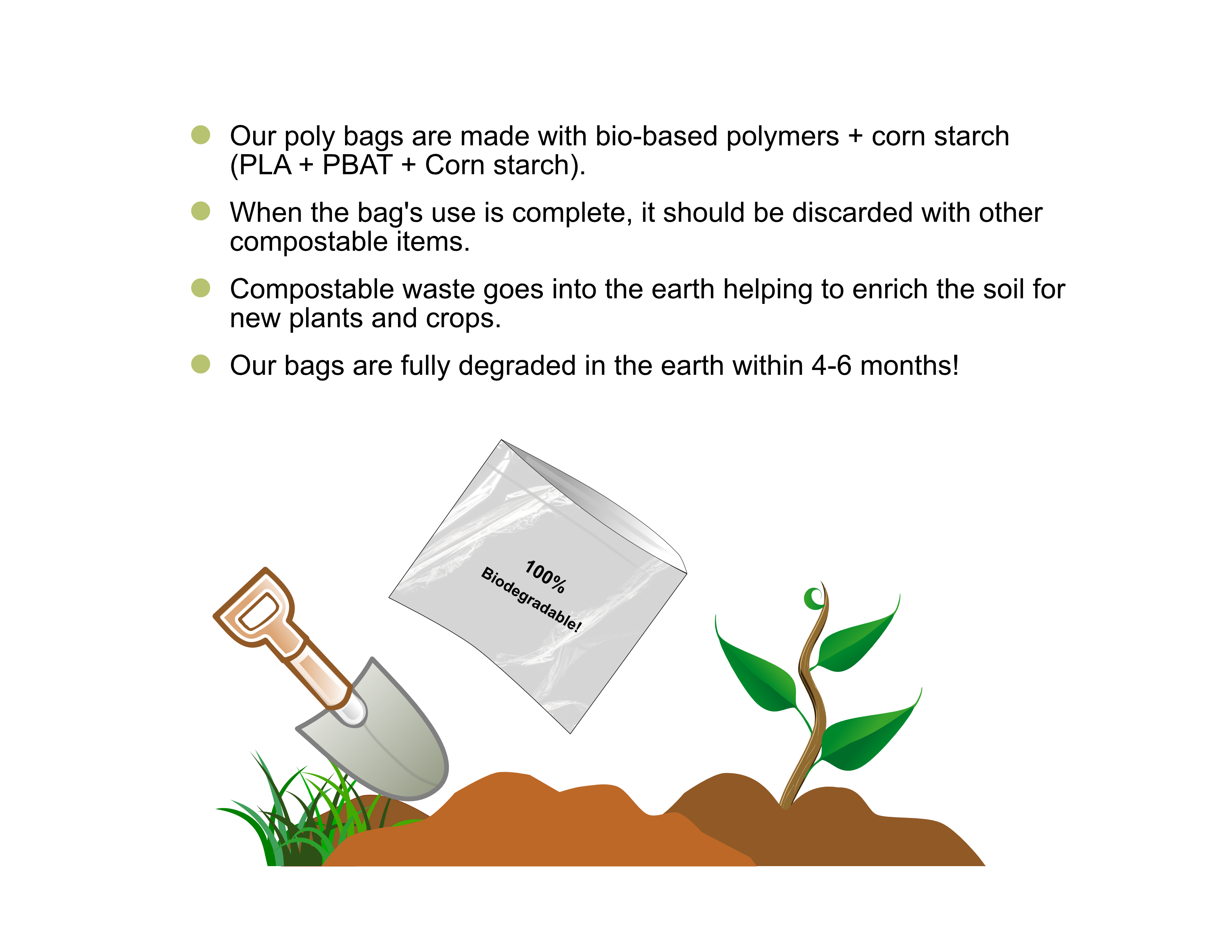 Biodegradable and Recycled Poly Bags & Mailers – BloomWillTrims